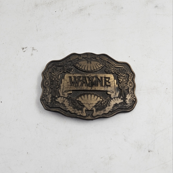 Accessories | Vintage Wayne Brass Belt Buckle | Poshmark